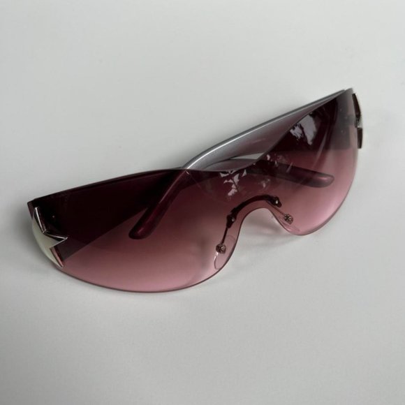 Accessories | Y2k 200s Vintage Style Silver Frameless Star Sunglasses ...